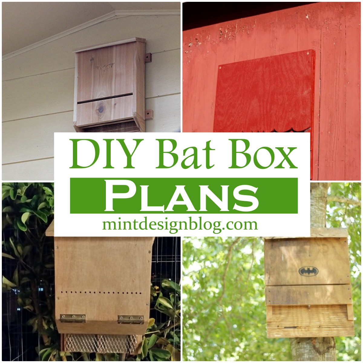 21 Free DIY Bat Box Plans To Make Today - Mint Design Blog