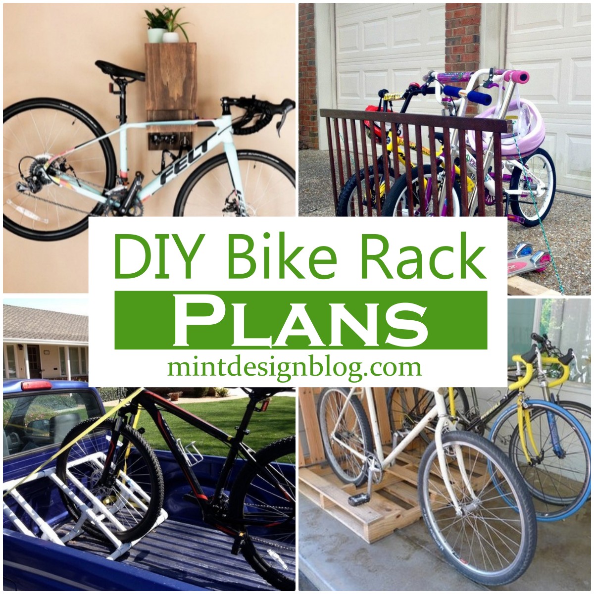 20 DIY Bike Rack Plans You Can Build Today - Mint Design Blog