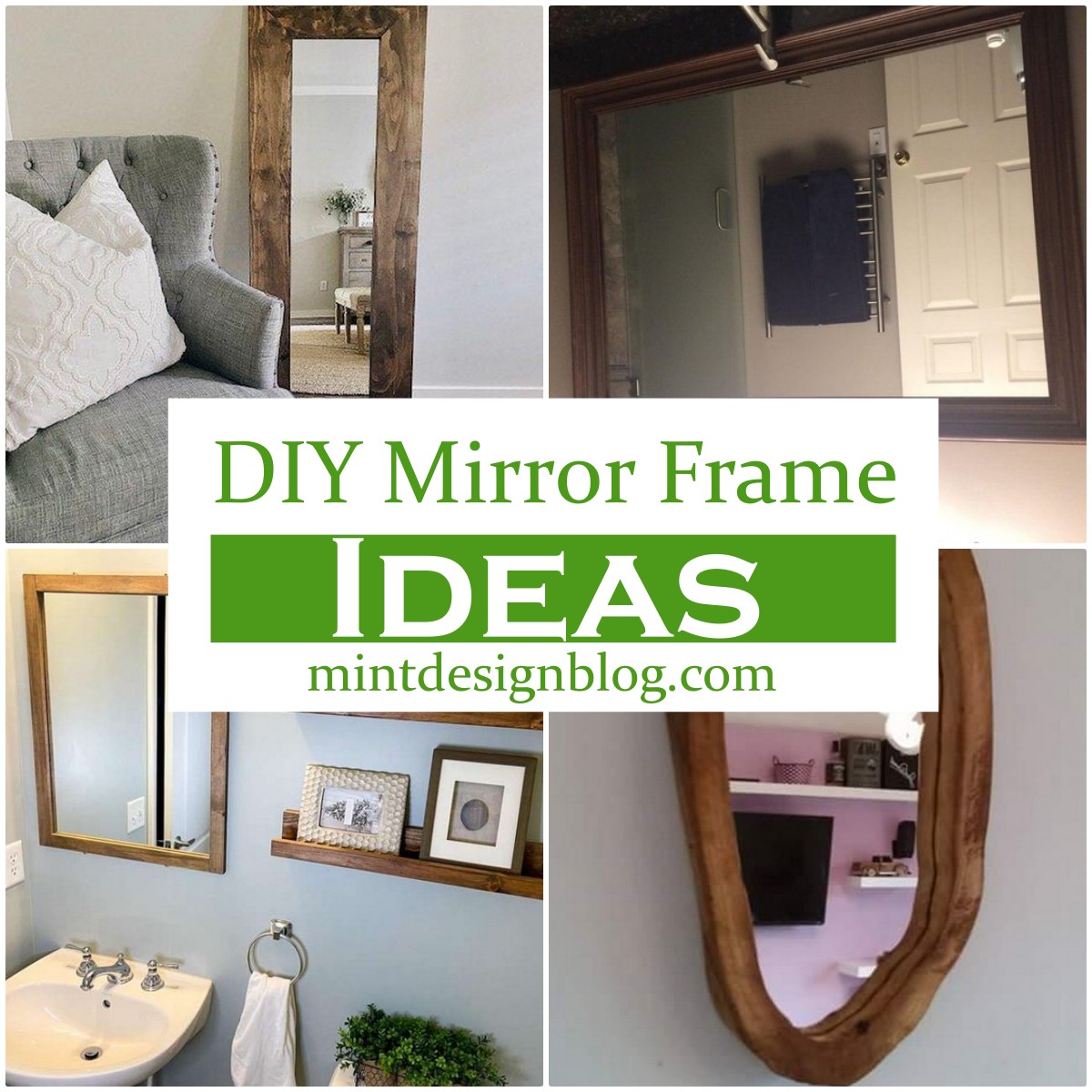 30 DIY Mirror Frame Ideas - Mint Design Blog