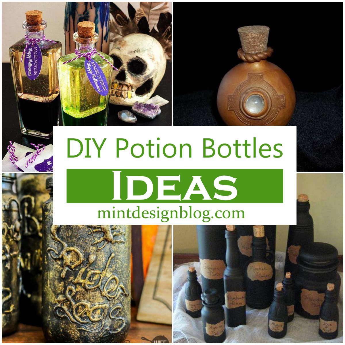 28 DIY Potion Bottles Ideas - Mint Design Blog