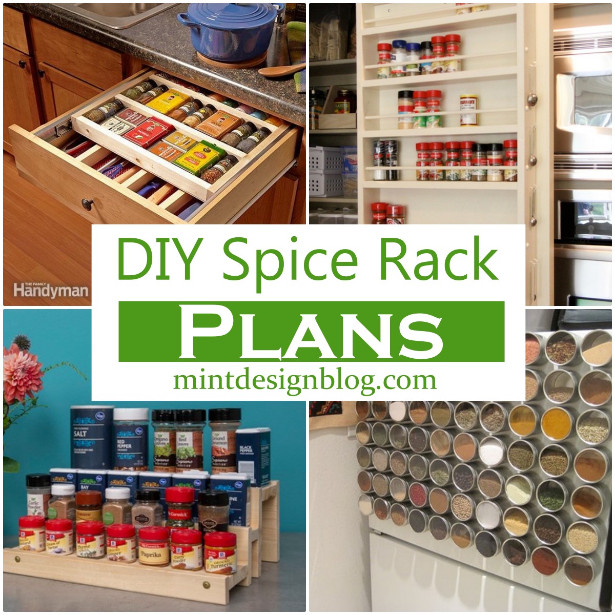 20 DIY Spice Rack Plans You Can Make Today - Mint Design Blog