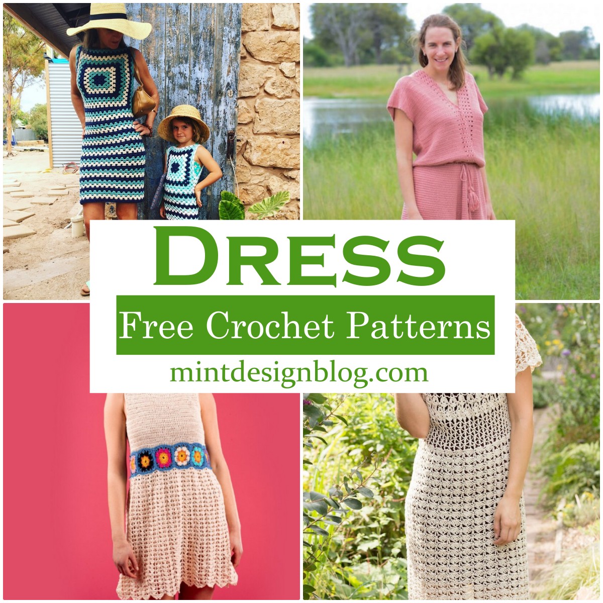 20 Free Crochet Dress Patterns - Mint Design Blog