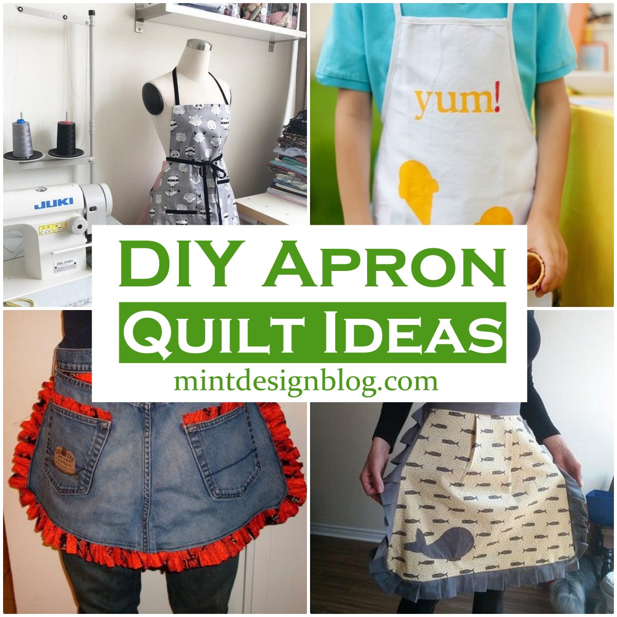 30 DIY Apron Ideas That Will Inspire You - Mint Design Blog