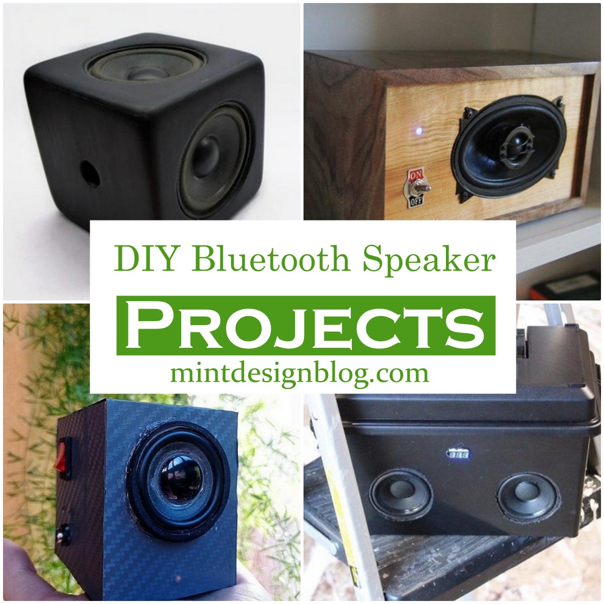 24 DIY Bluetooth Speaker Projects - Mint Design Blog