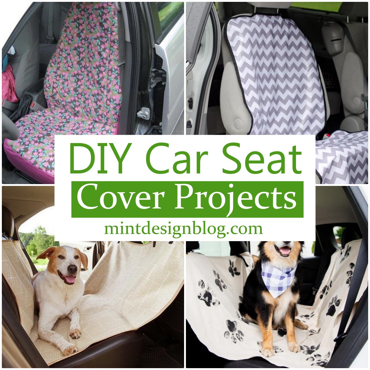 23 DIY Car Seat Cover Projects - Mint Design Blog