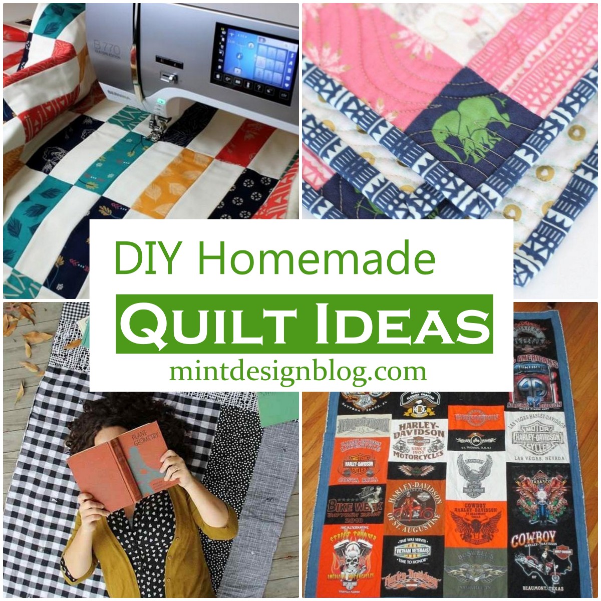 23 DIY Homemade Quilt Ideas - Mint Design Blog