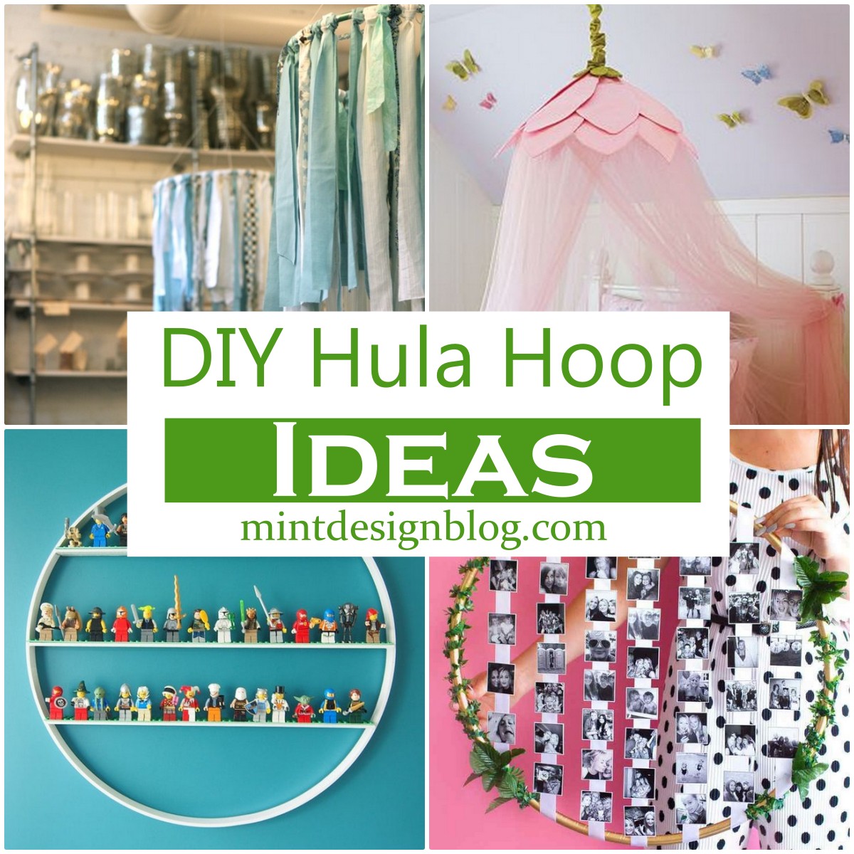 17 Fun And Easy DIY Hula Hoop Ideas For Home Decor - Mint Design Blog