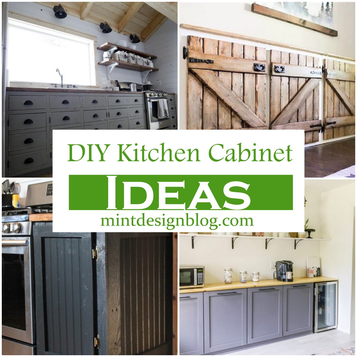25 DIY Kitchen Cabinet Ideas - Mint Design Blog