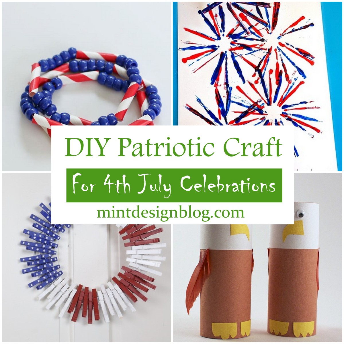15 DIY Patriotic Craft For 4th July Celebrations - Mint Design Blog