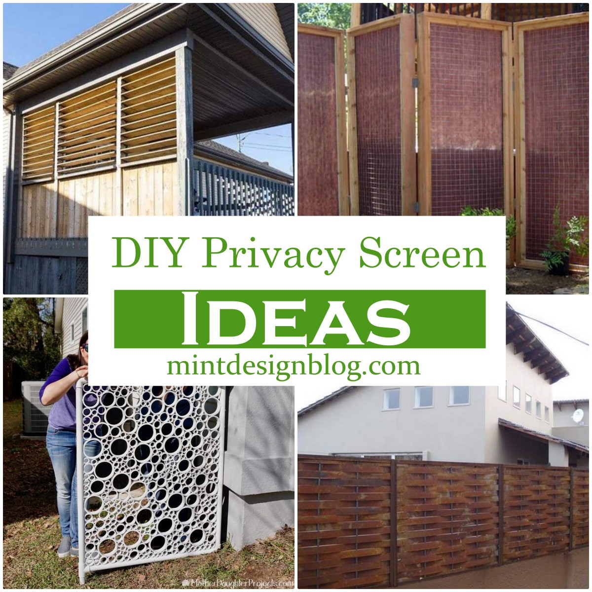 35 DIY Privacy Screen Ideas You Can Build Easily - Mint Design Blog