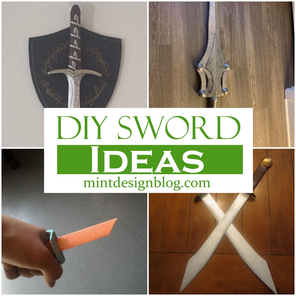 24 DIY Sword Ideas You Can Make At Home - Mint Design Blog