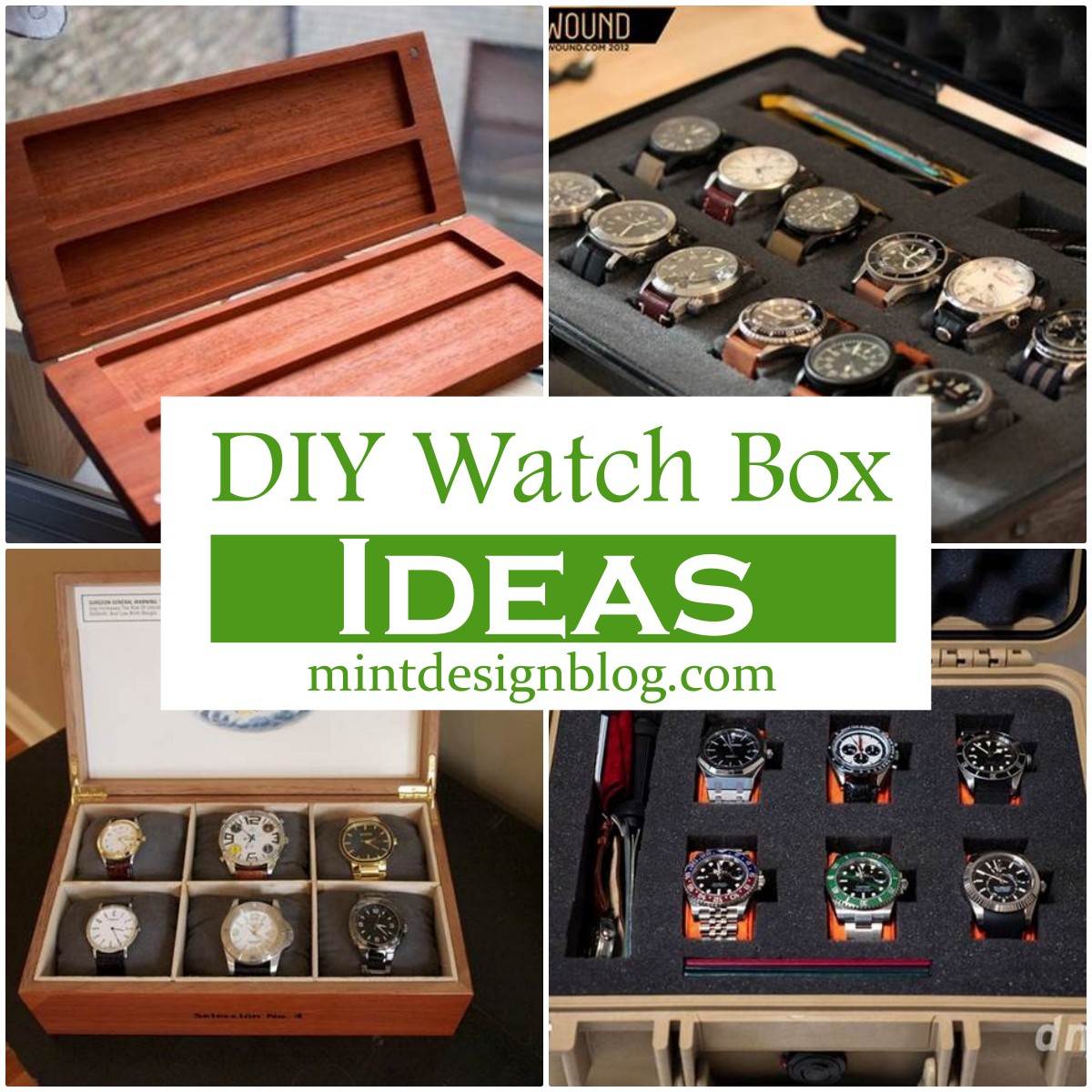 25 DIY Watch Box Ideas - Mint Design Blog