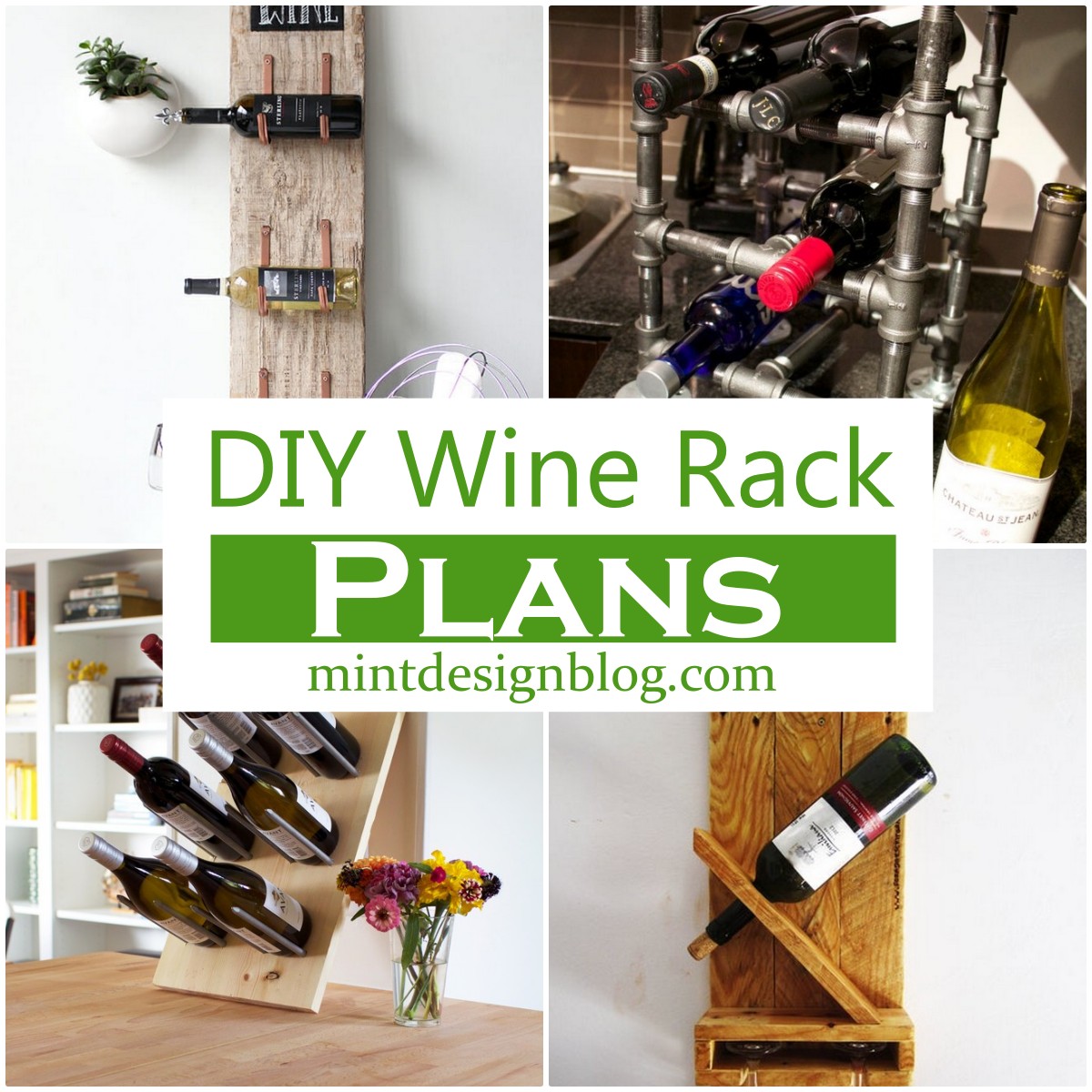 20 DIY Wine Rack Plans ( With Images ) - Mint Design Blog