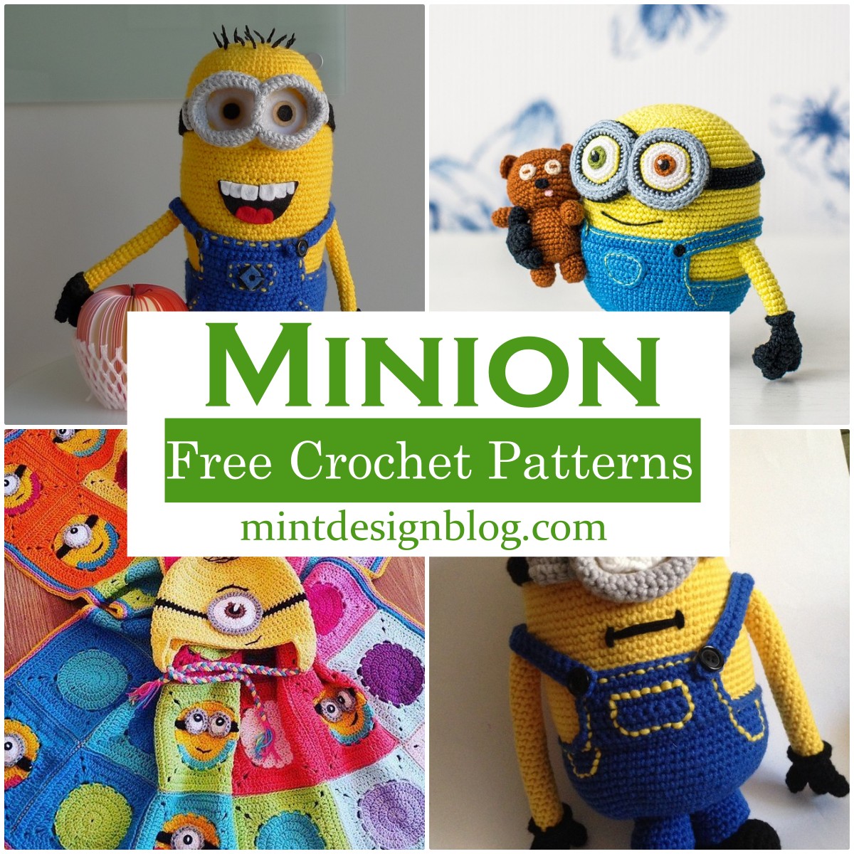 20 Free Crochet Minion Patterns ( With Images ) - Mint Design Blog