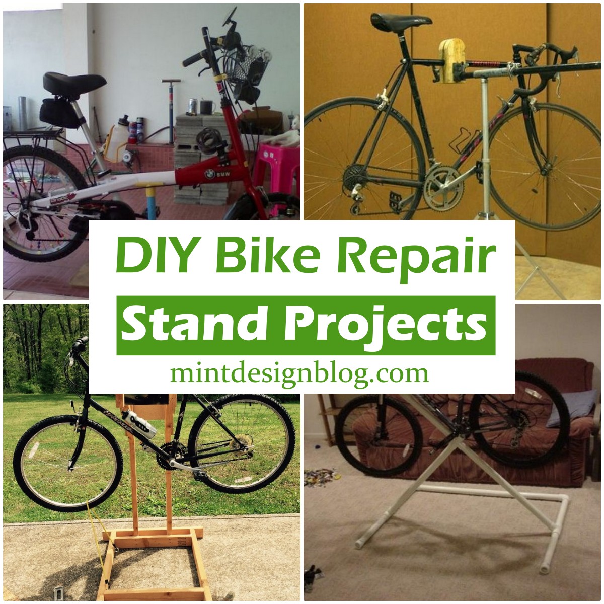 15 DIY Bike Repair Stand Projects - Mint Design Blog
