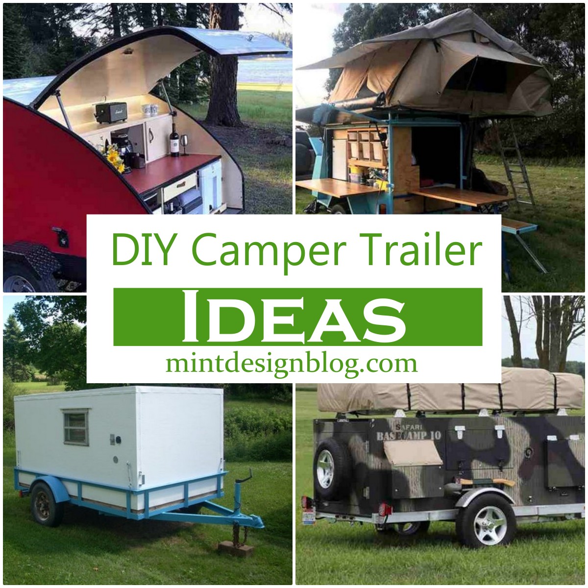 14 DIY Camper Trailer Ideas - Mint Design Blog