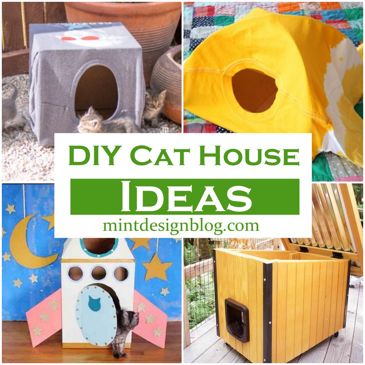 28 DIY Cat House Ideas - Mint Design Blog