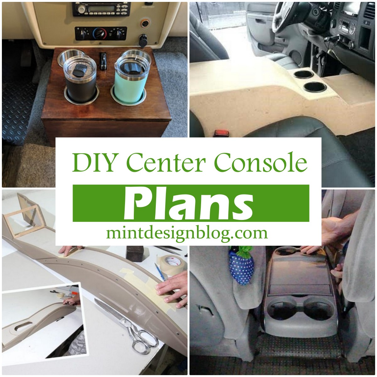 16 DIY Center Console Plans - Mint Design Blog