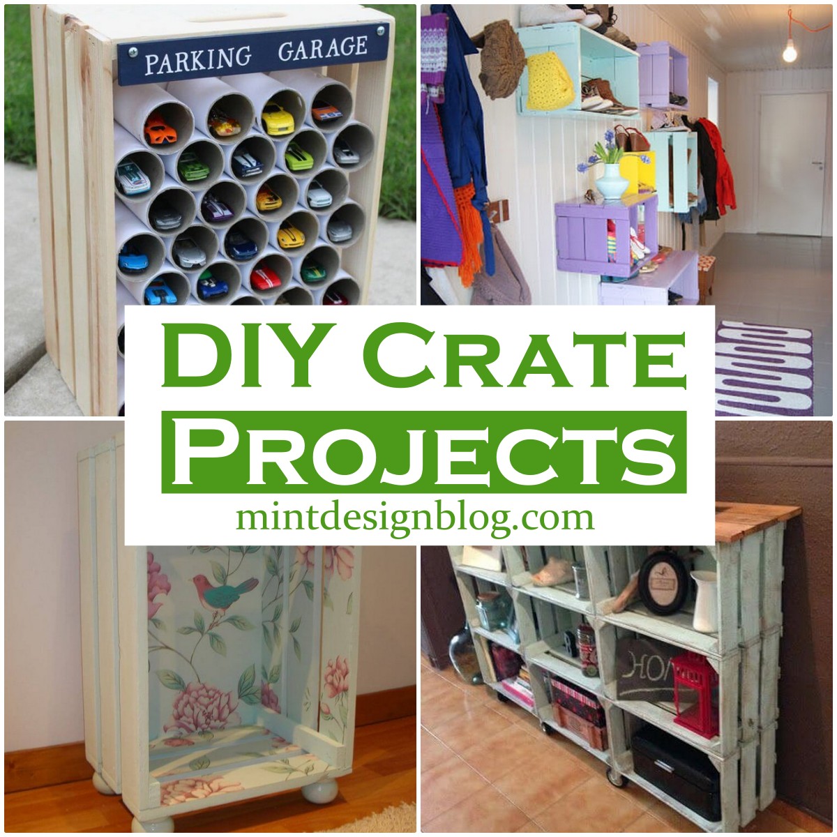 25 DIY Crate Projects You Can Make Easily - Mint Design Blog