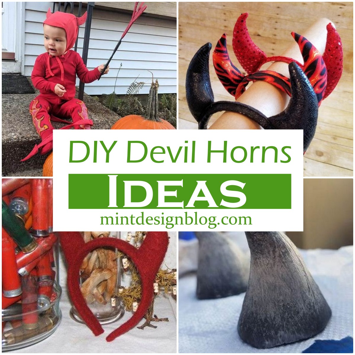 25 DIY Devil Horns Ideas - Mint Design Blog