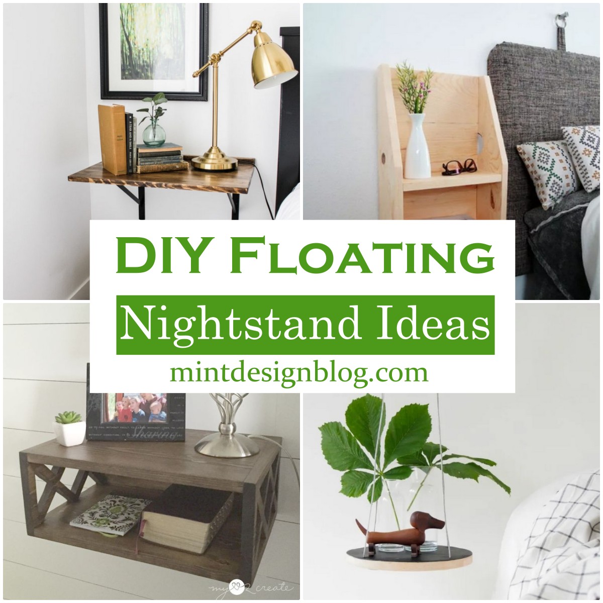 30 DIY Floating Nightstand Ideas - Mint Design Blog