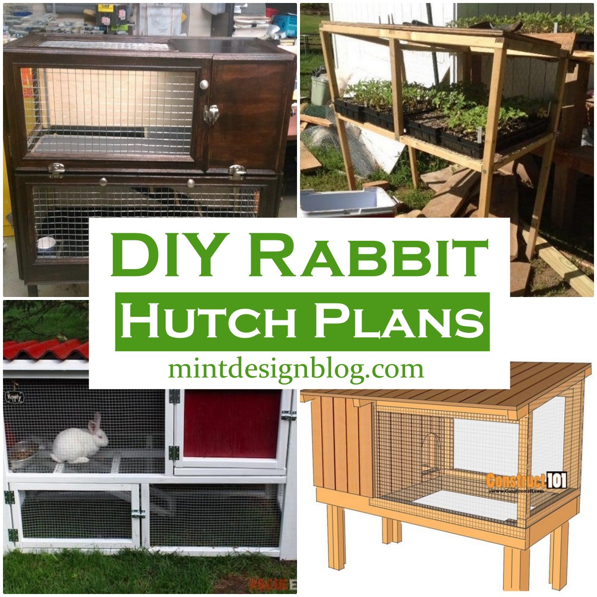 25 DIY Rabbit Hutch Plans - Mint Design Blog