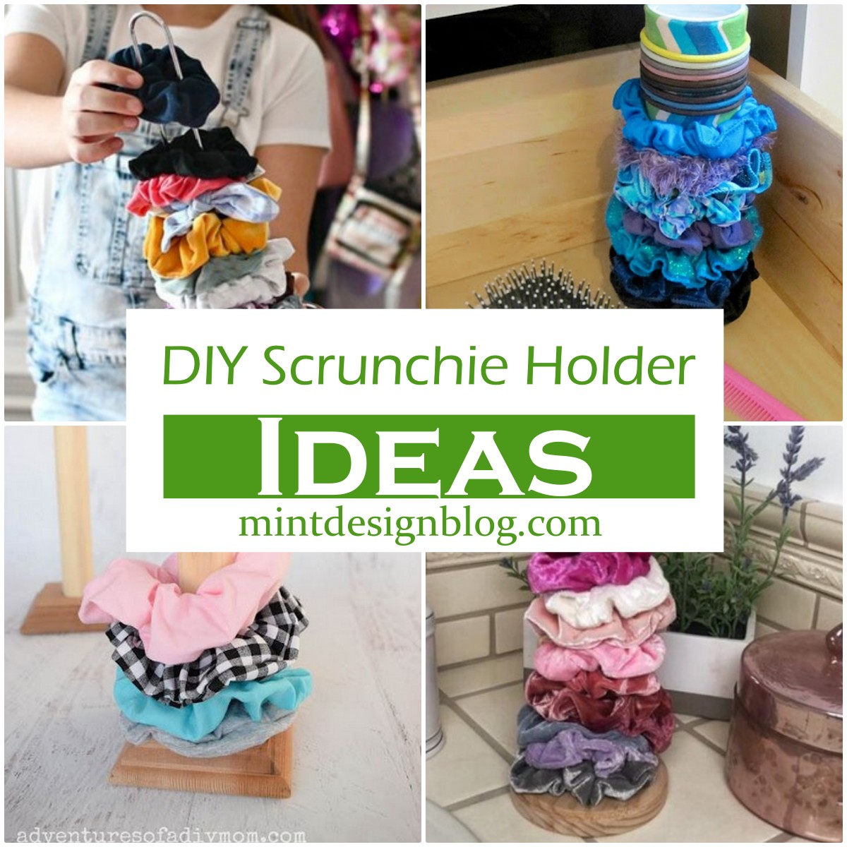 20 DIY Scrunchie Holder Ideas - Mint Design Blog