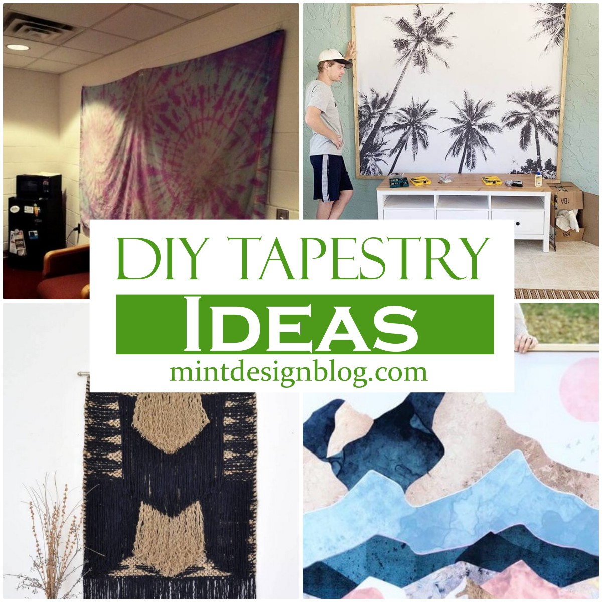 28 DIY Tapestry Ideas You Can Make Easily - Mint Design Blog