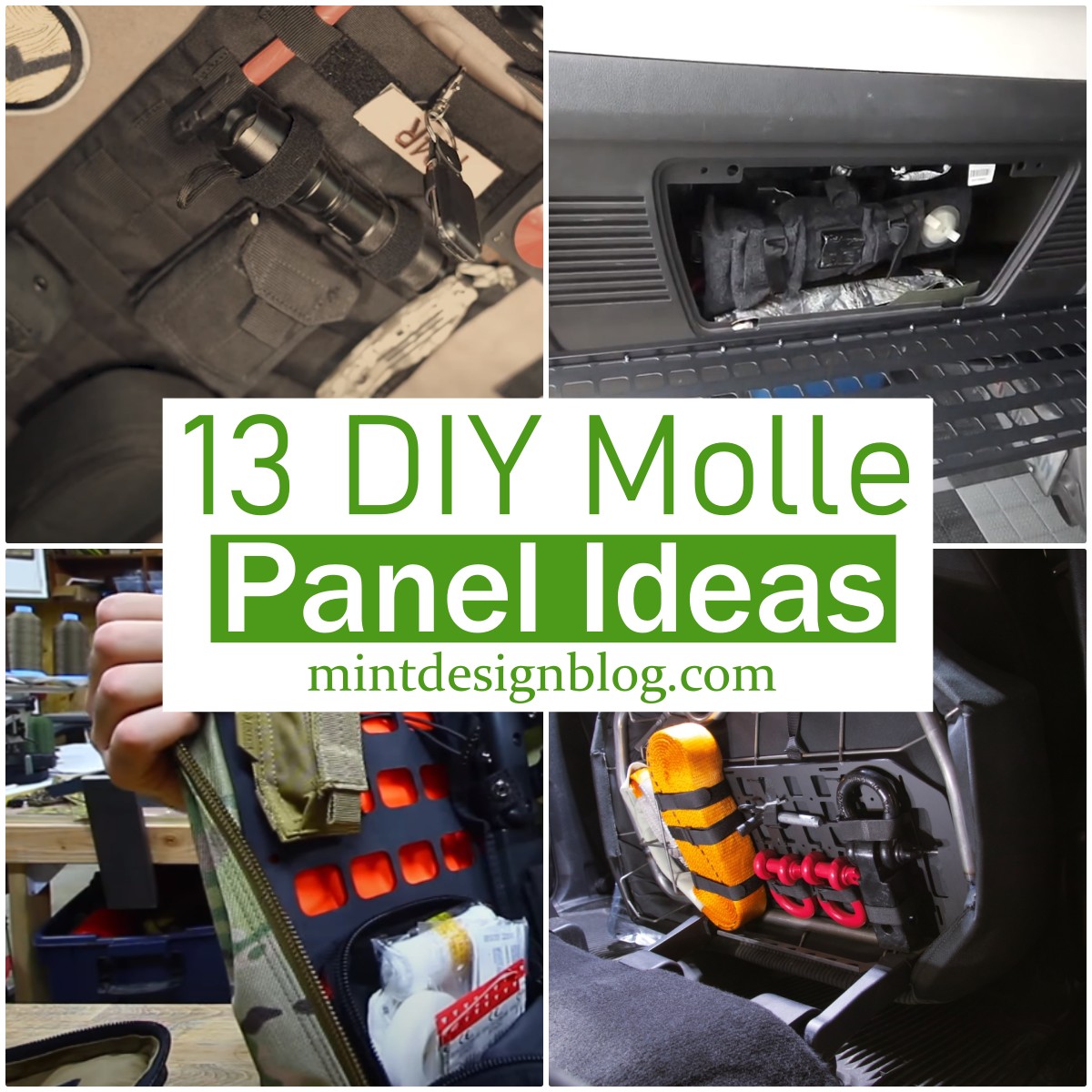 13 DIY Molle Panel Ideas - Mint Design Blog