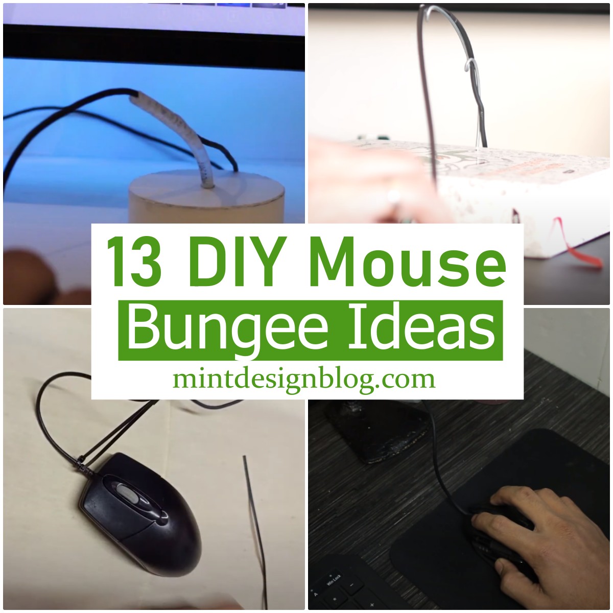 13 DIY Mouse Bungee Ideas - Mint Design Blog