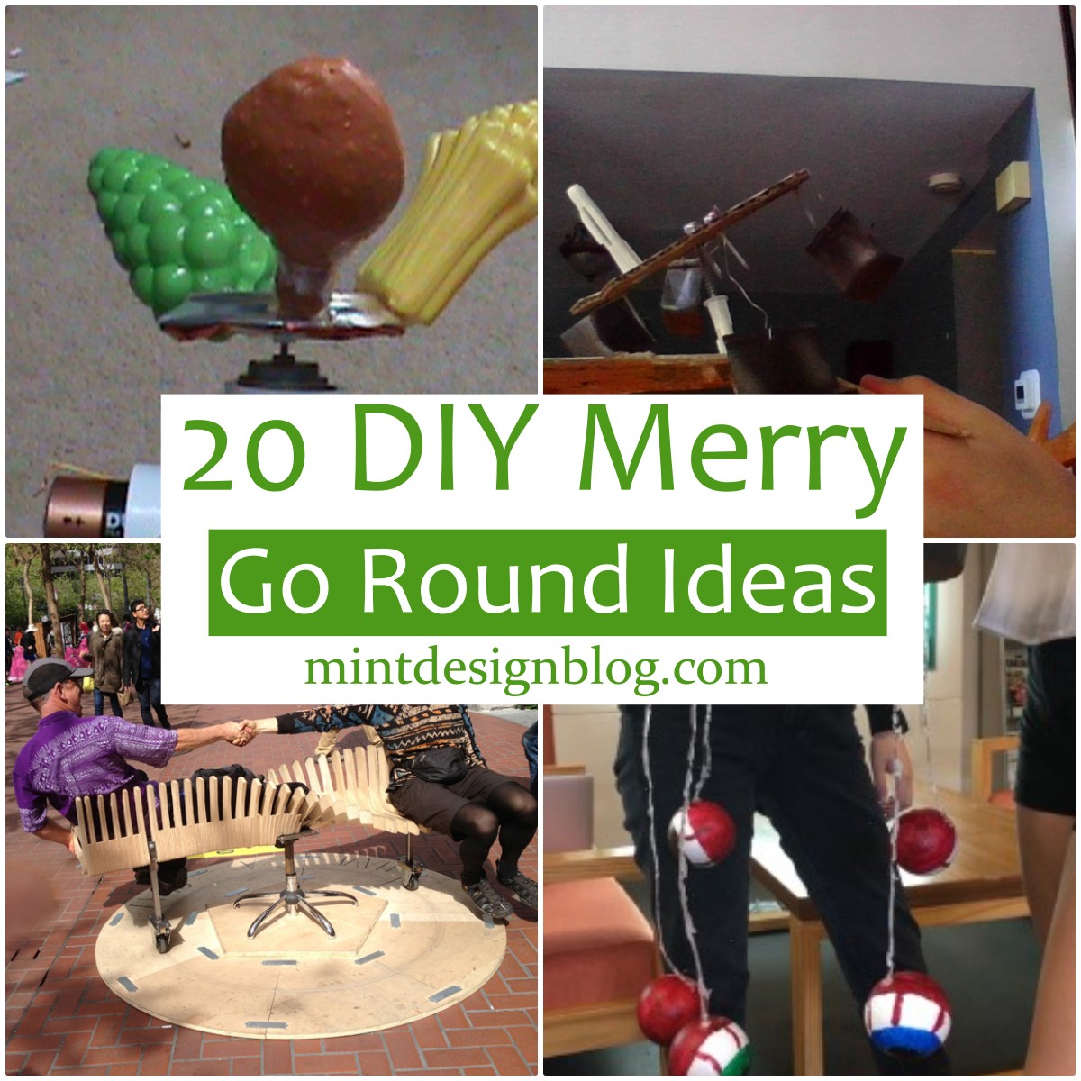 20 DIY Merry Go Round Ideas For Kids - Mint Design Blog