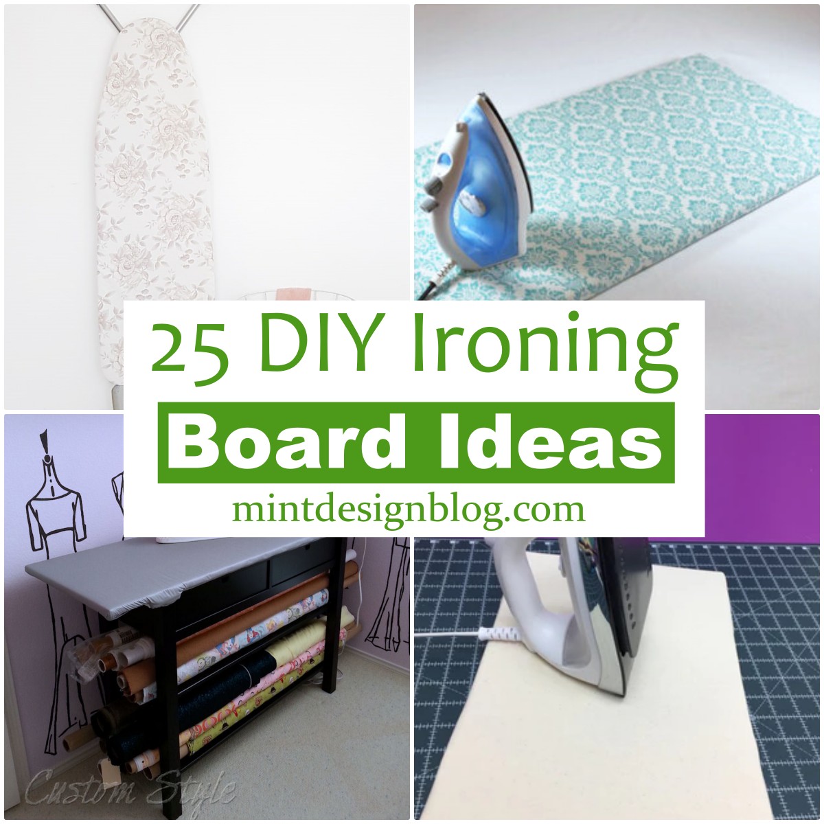 25 DIY Ironing Board Ideas - Mint Design Blog
