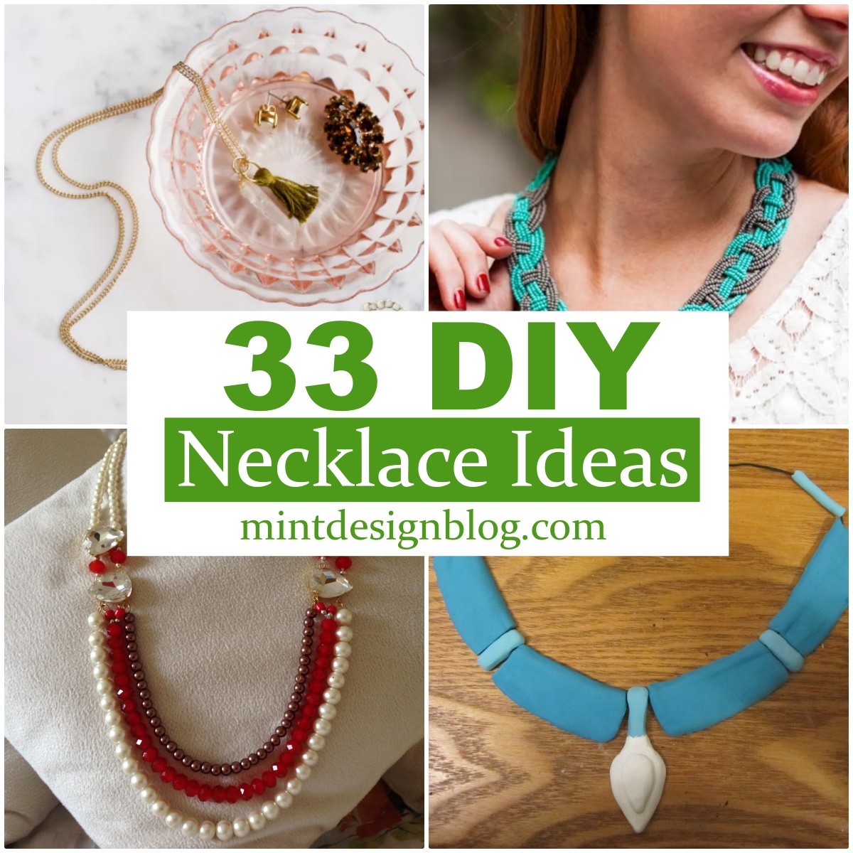 33 DIY Necklace Ideas For Women - Mint Design Blog