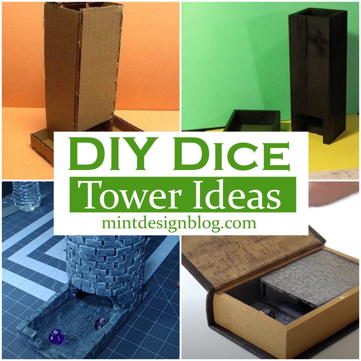 14 DIY Dice Tower Ideas For Kids - Mint Design Blog