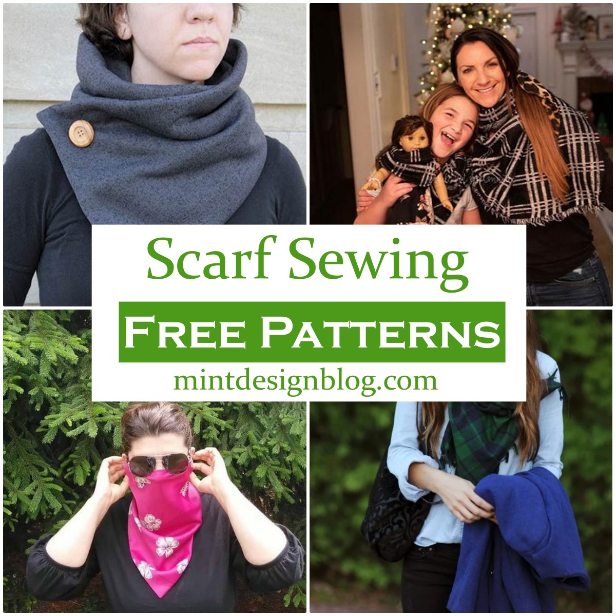 20 Free Scarf Sewing Patterns For Ladies - Mint Design Blog