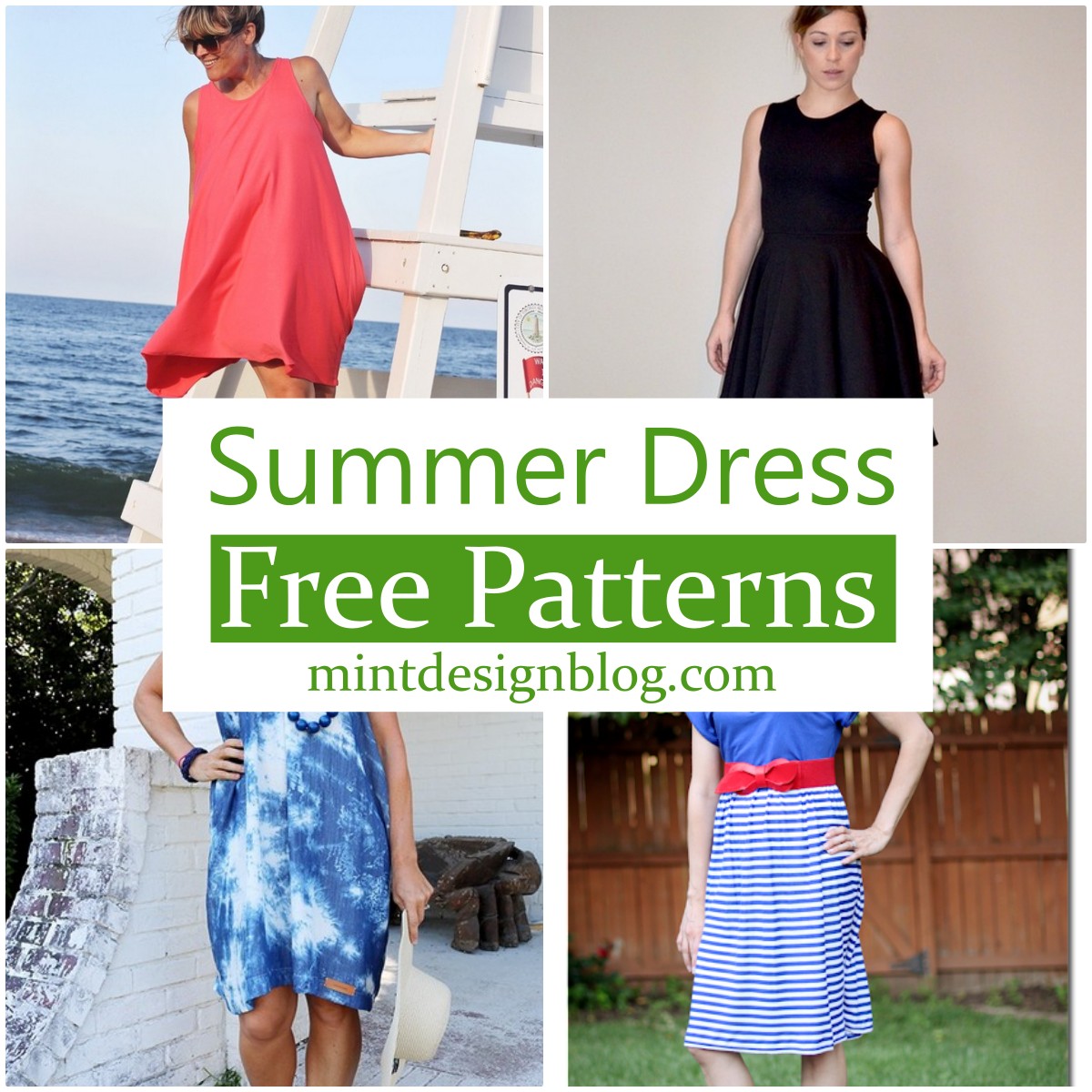20 Free Summer Dress Patterns For Beginners - Mint Design Blog