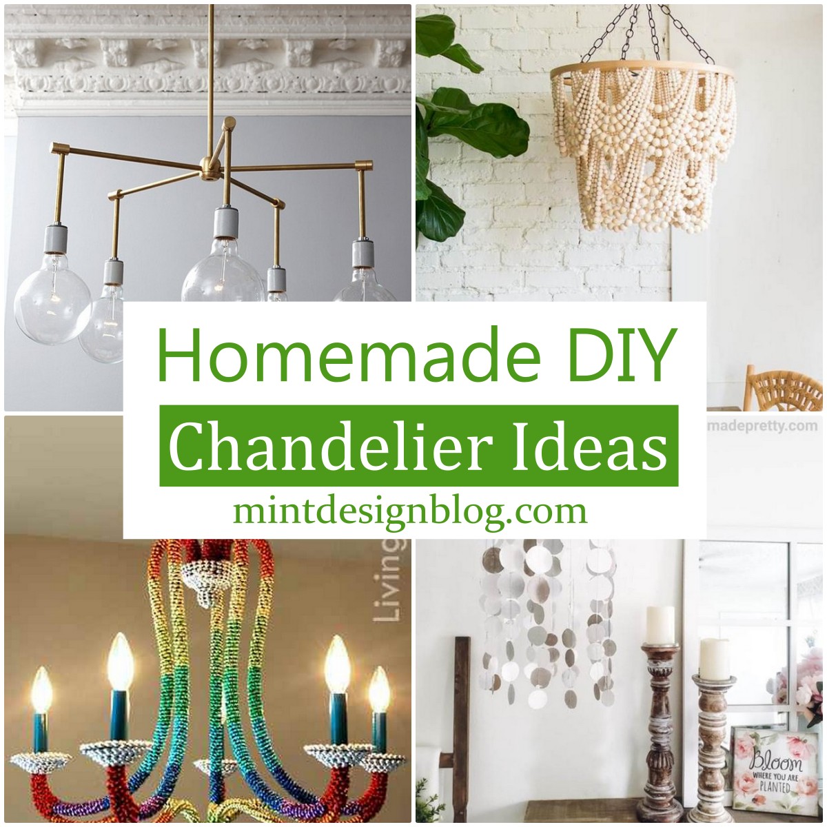 20 Homemade DIY Chandelier Ideas To Try - Mint Design Blog