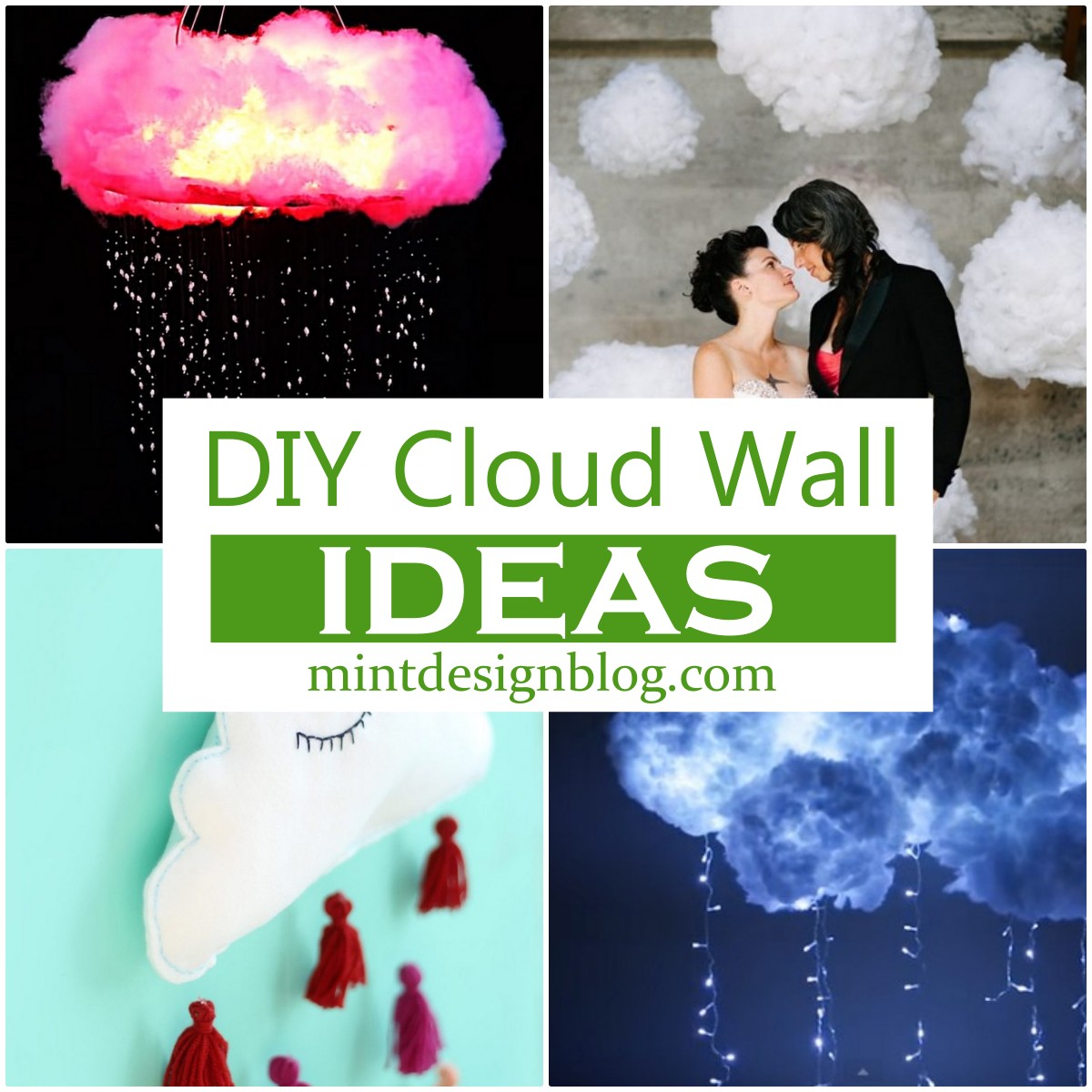 14 DIY Cloud Wall Ideas For Cloudy Decorations - Mint Design Blog